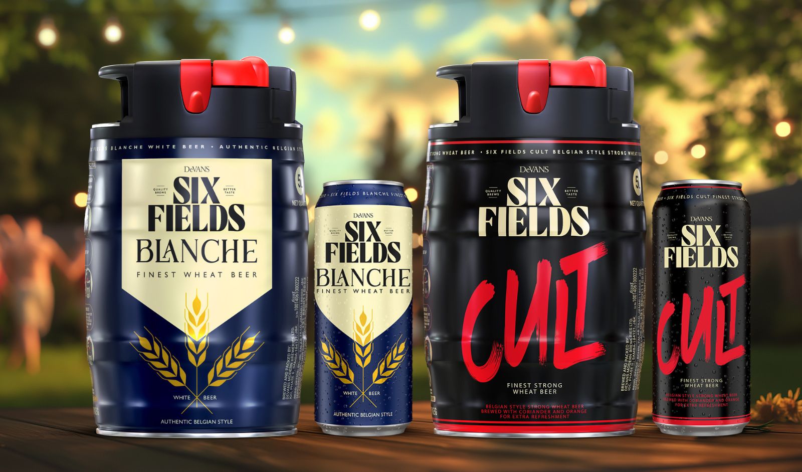 DeVANS Unveils Sleek New Look for Six Fields Premium Beers - Brand License